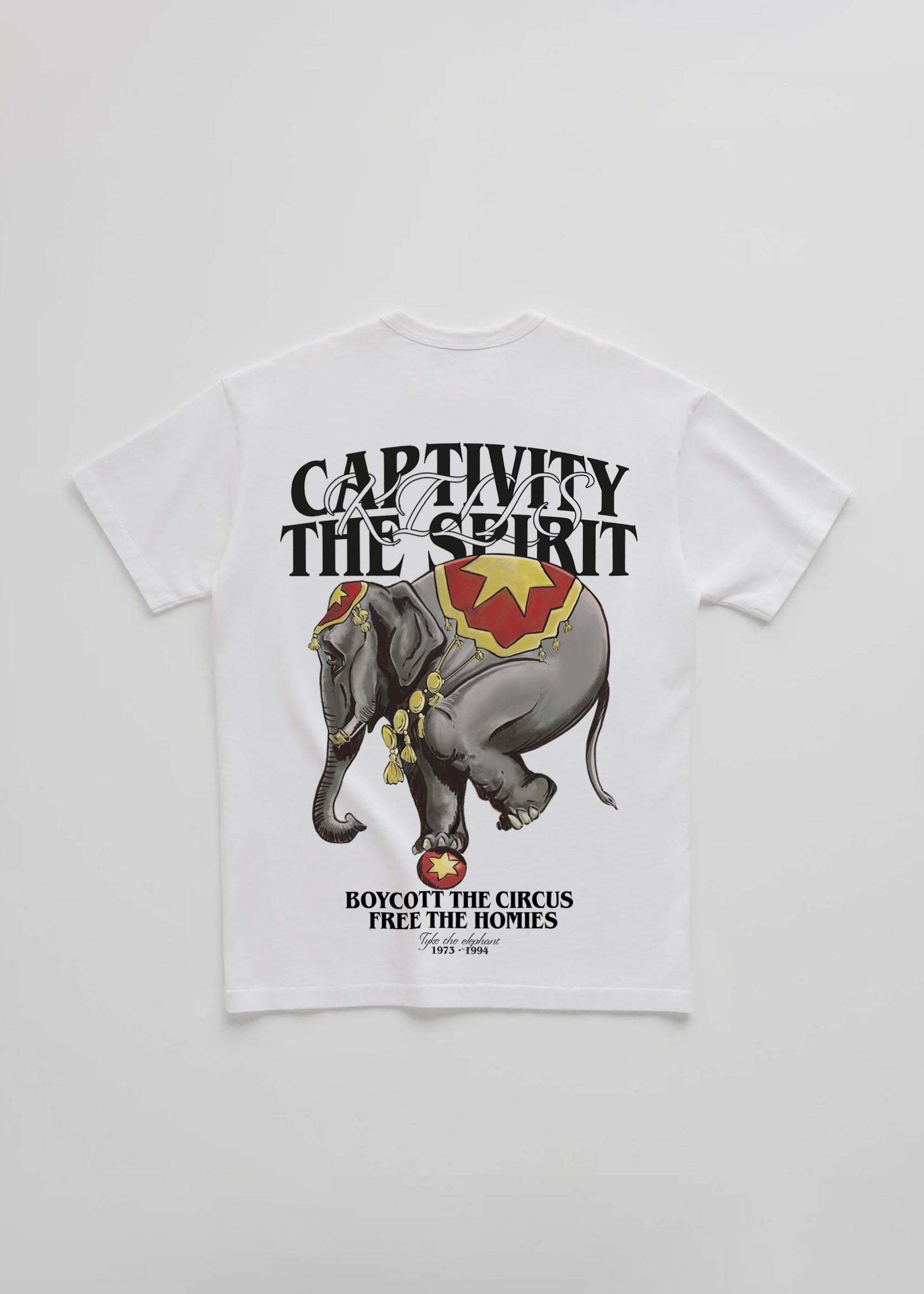 DONT EAT THE HOMIES - CAPTIVITY KILLS THE SPIRIT TEE - Don't Eat The Homies